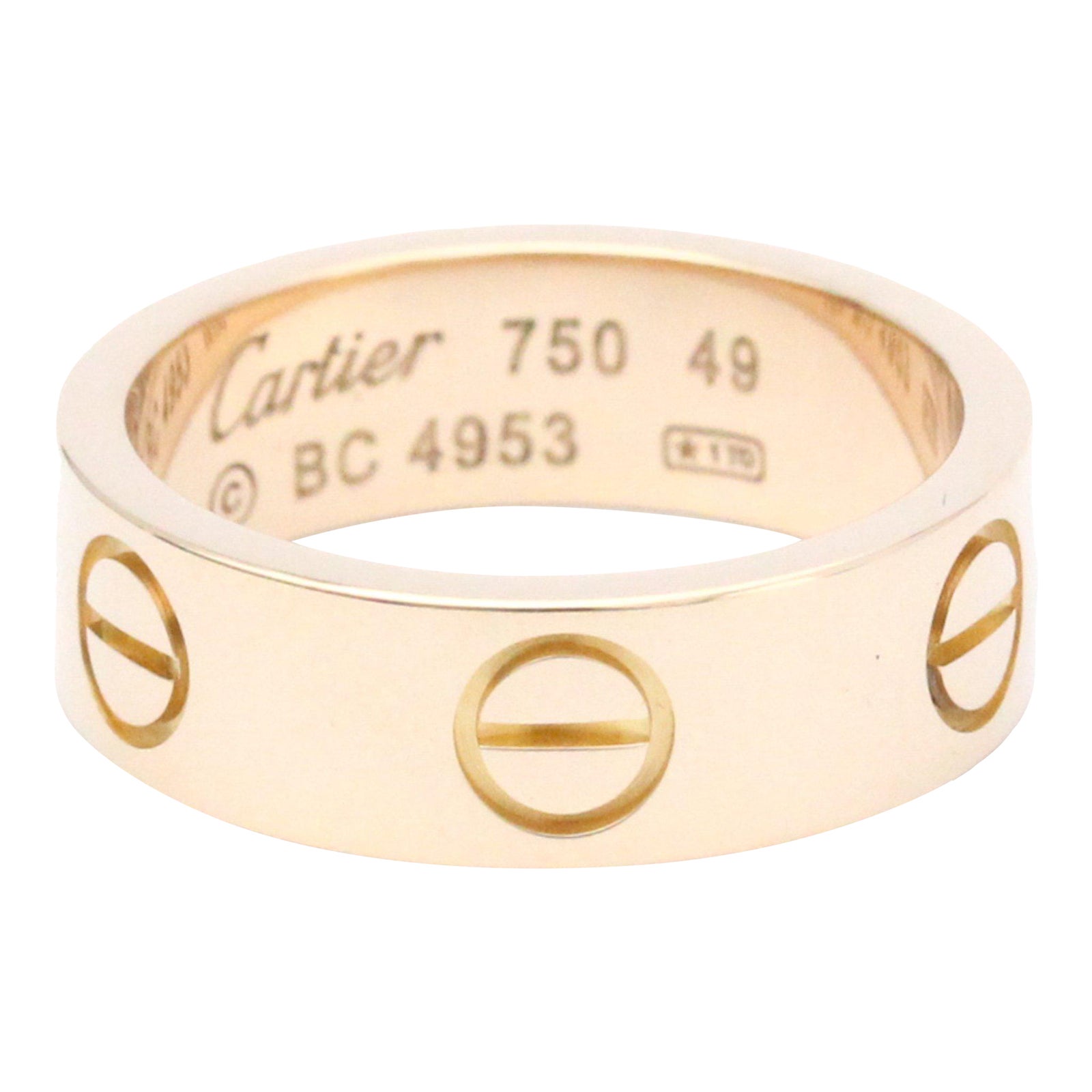 Cartier Love Love Ring Pink Gold [18K] Fashion No Stone Band Ring Pink ...