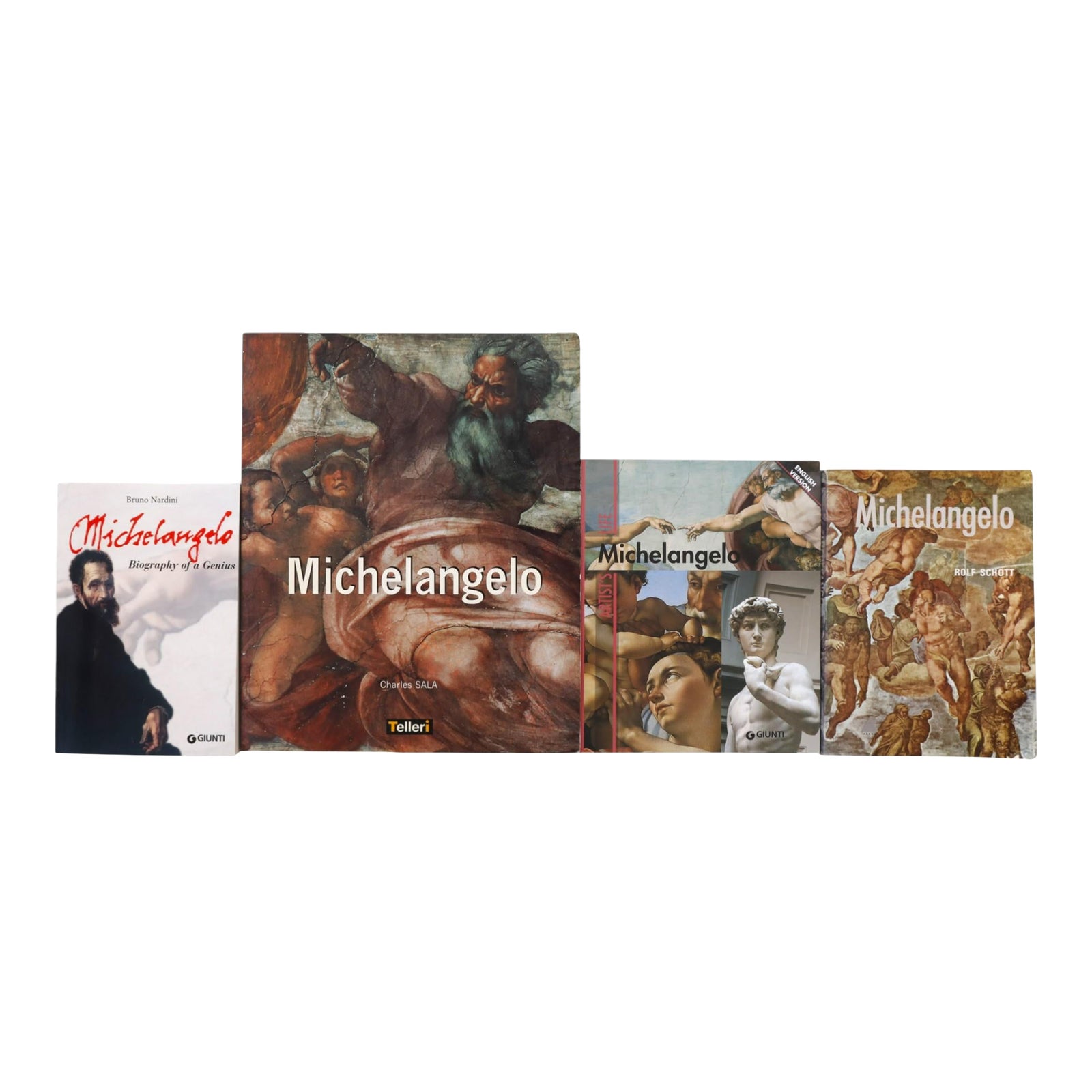 Michelangelo Books - Set of 4 | Chairish