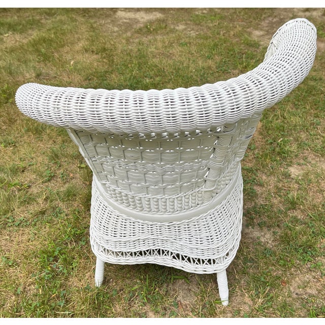 Victorian Wicker Portrait Chair C1860 Photographers Studio Stick & Ball ...