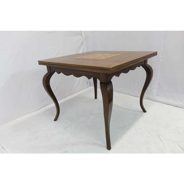 1970s Expandable Game Table With Chess Board | Chairish