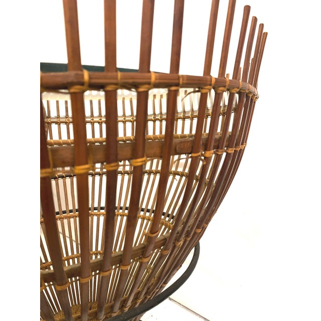 Vintage Thai Bamboo Fish Basket Table | Chairish