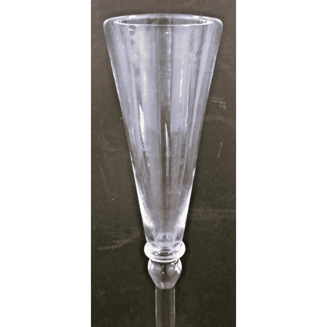 Simon Pearce Heartland Champagne Flutes Set of 10 | Chairish