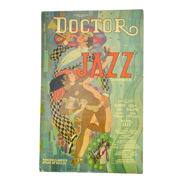 Original Poster Doctor Jazz Broadway Musical 1975 Rare Art | Chairish