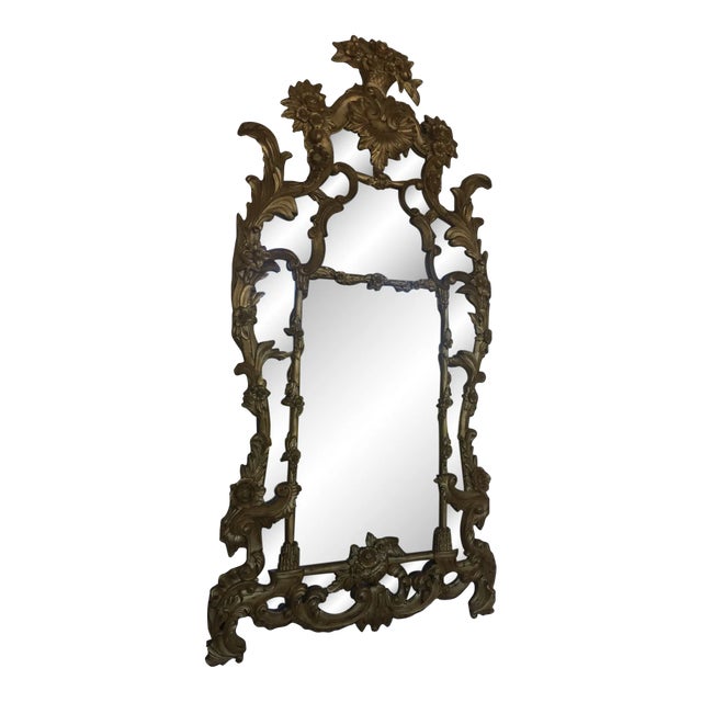 2000s Ralph Lauren Ornate Gilded Mirror | Chairish