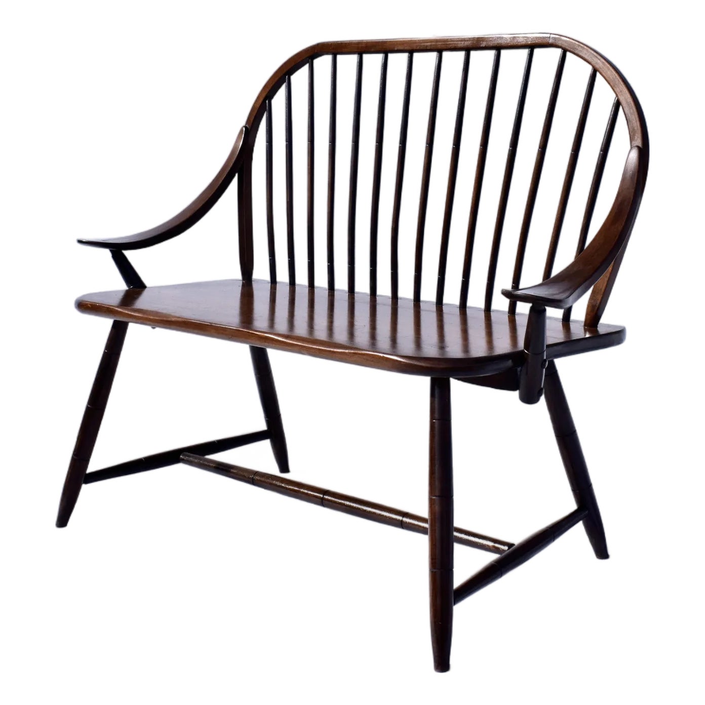 Vintage Hale of Vermont Windsor Spindle Back Prosper's Bench or Settee ...