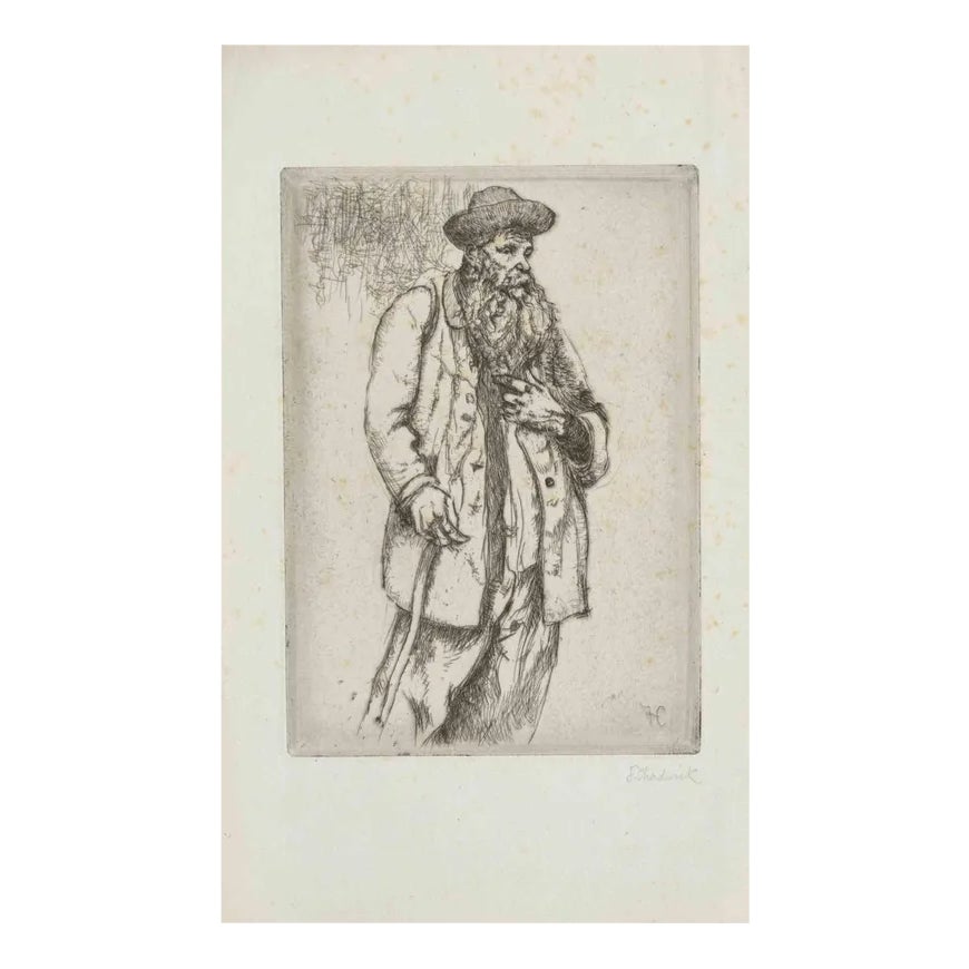 Francis Brooks Chadwick, Portrait of Man, Etching, 1915 | Chairish