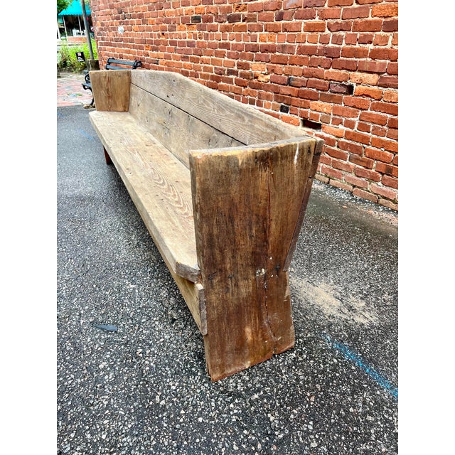 Archaic’s Primitive Rustic Farmhouse Pew Bench of Solid Reclaimed Heart ...