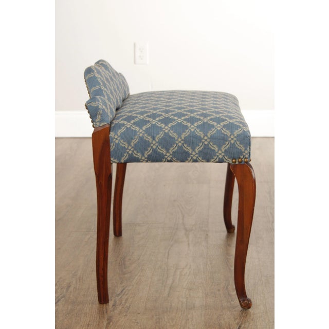 1930's French Louis XV Style Custom Upholstered Vanity Stool | Chairish