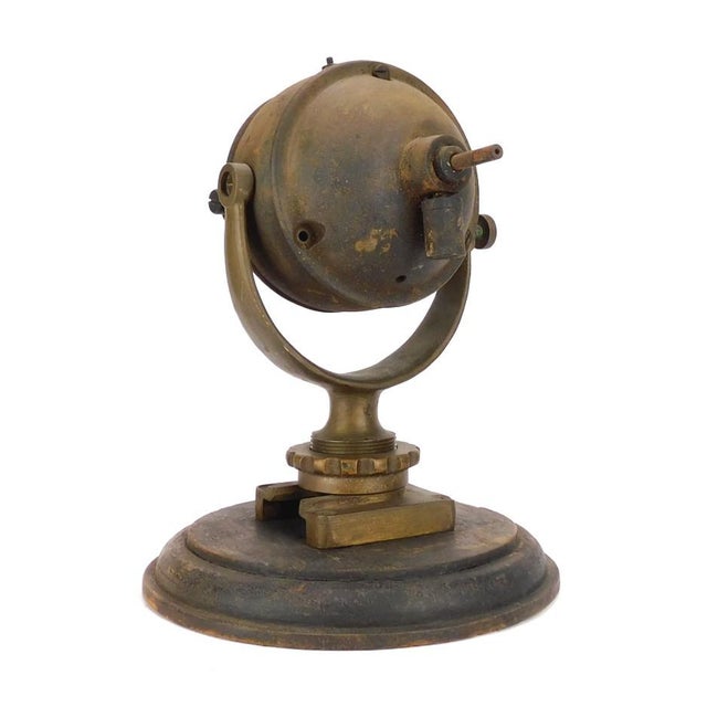 Vintage Industrial Decorative Iron Electric Motor on Wood Base | Chairish