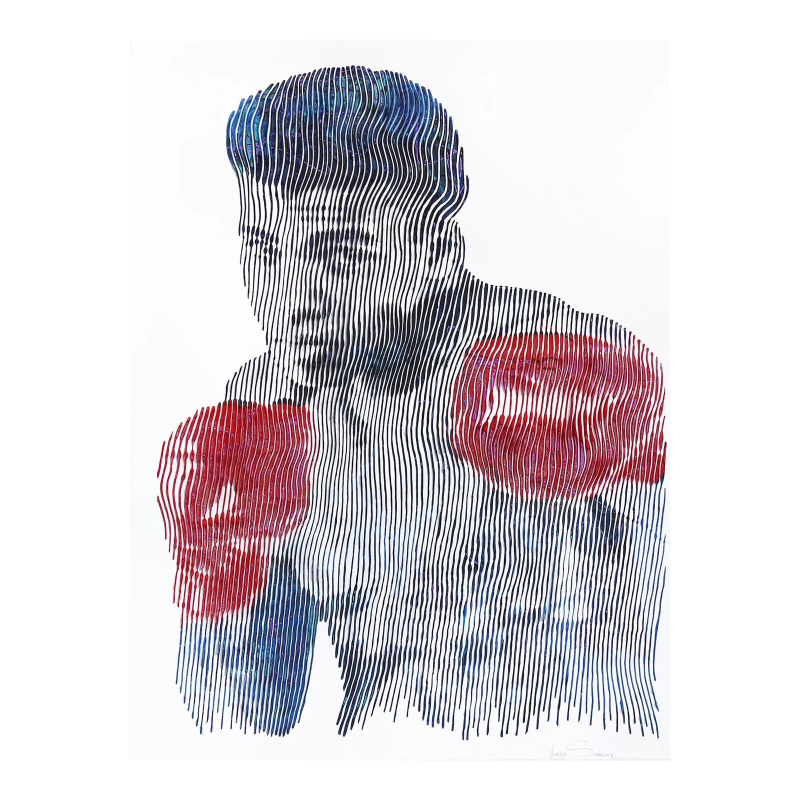 Muhammad Ali the King of the Ring - Abstract Figurative 3d Textural ...