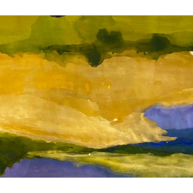 "Untitled 6" Contemporary Abstract Expressionist Color Field Acrylic ...