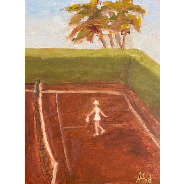 "Pickleball" Contemporary Original Expressionist Sport Oil Painting by ...