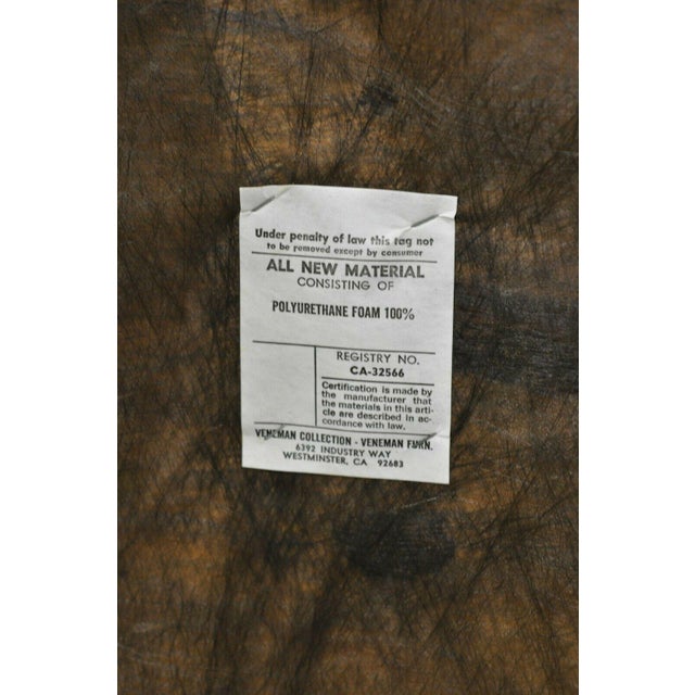 Veneman Italian Regency Style Cast Aluminum Spade Back Saber Leg Chairs ...