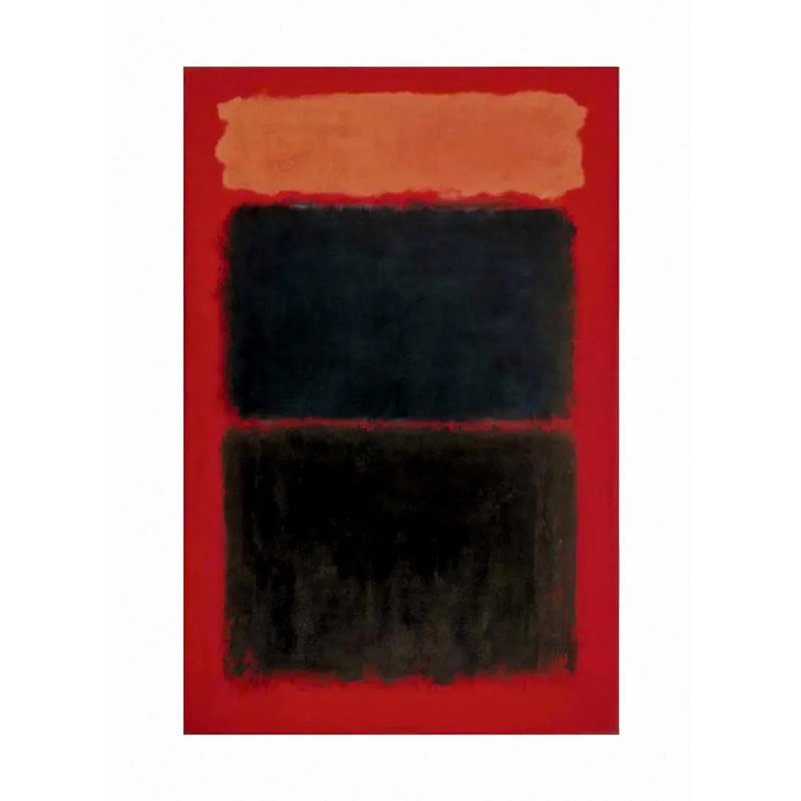 1999 Oversize Silkscreen Poster "Light Red Over Black" by Mark Rothko ...