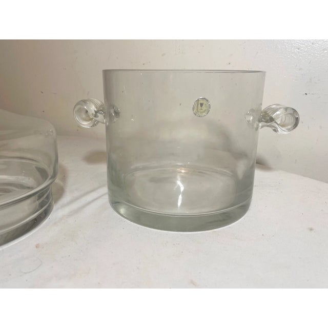 Rare Antique Hand Blown Romanian Glass Ice Bucket Chamber Decanter ...