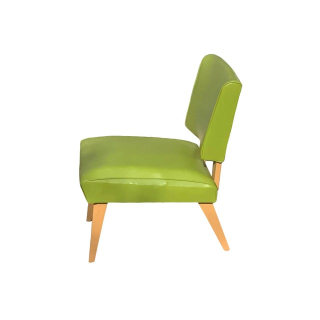 Pair of 1950s Mid-Century Modern Lime Green Viking Artline Vinyl ...