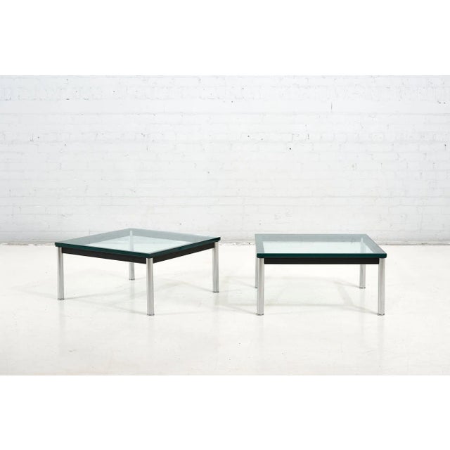 Le Corbusier Lc 10 for Cassina Side Tables, Italy 1970 | Chairish