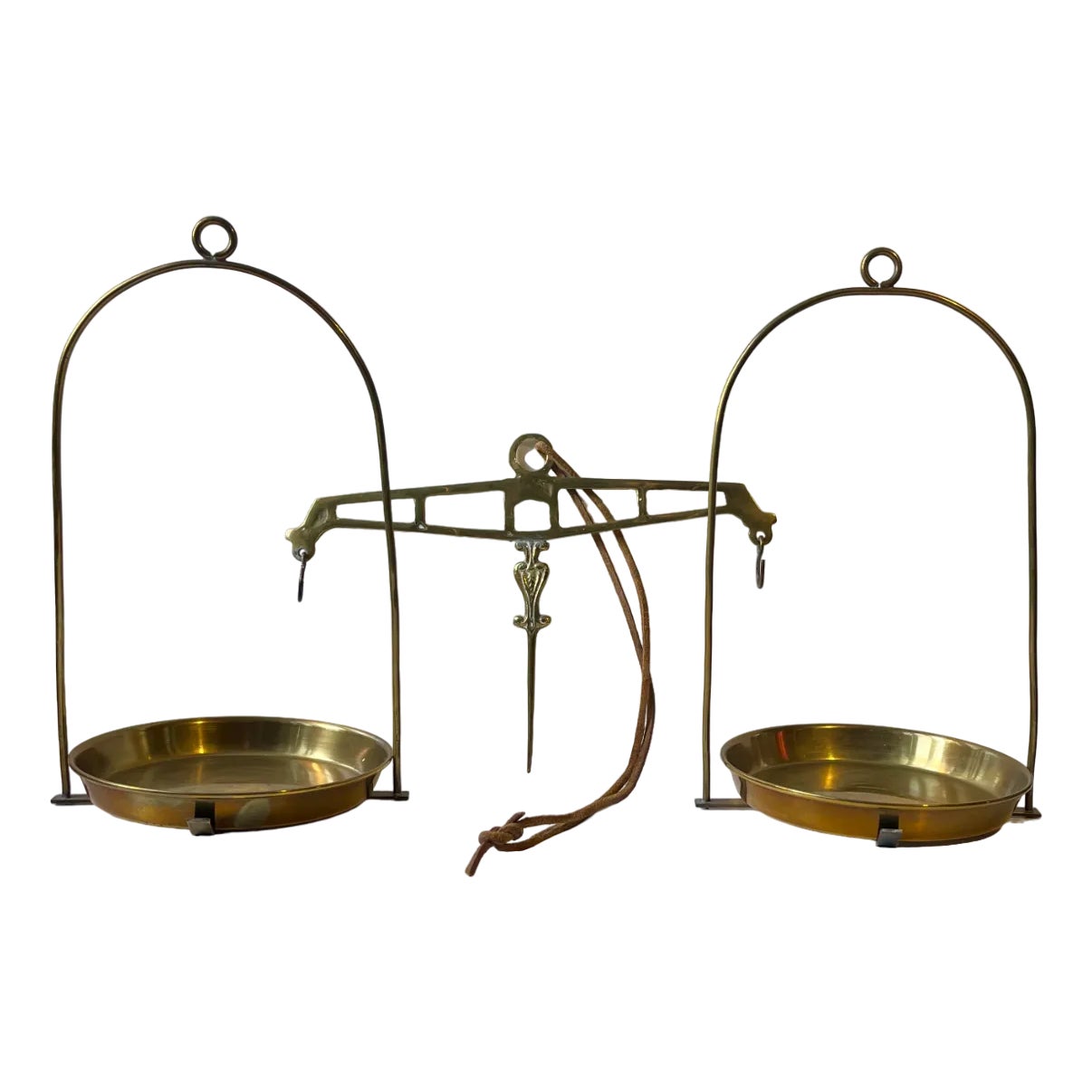 Suspended Balance Scale in Brass, 1950s | Chairish