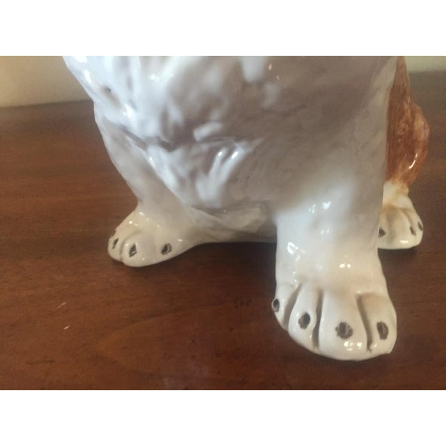 Vintage St. Bernard Figurine, Made in Italy | Chairish