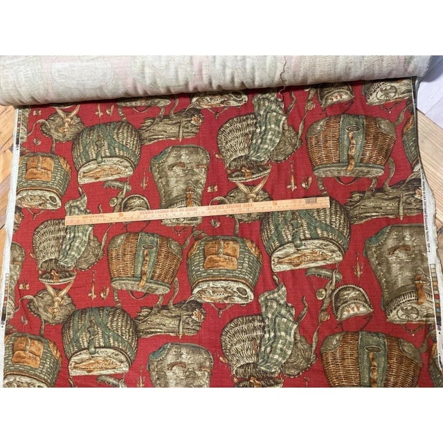 Vintage Stroheim & Romann Baskets Print Upholstery Drapery Fabric- 1 ...