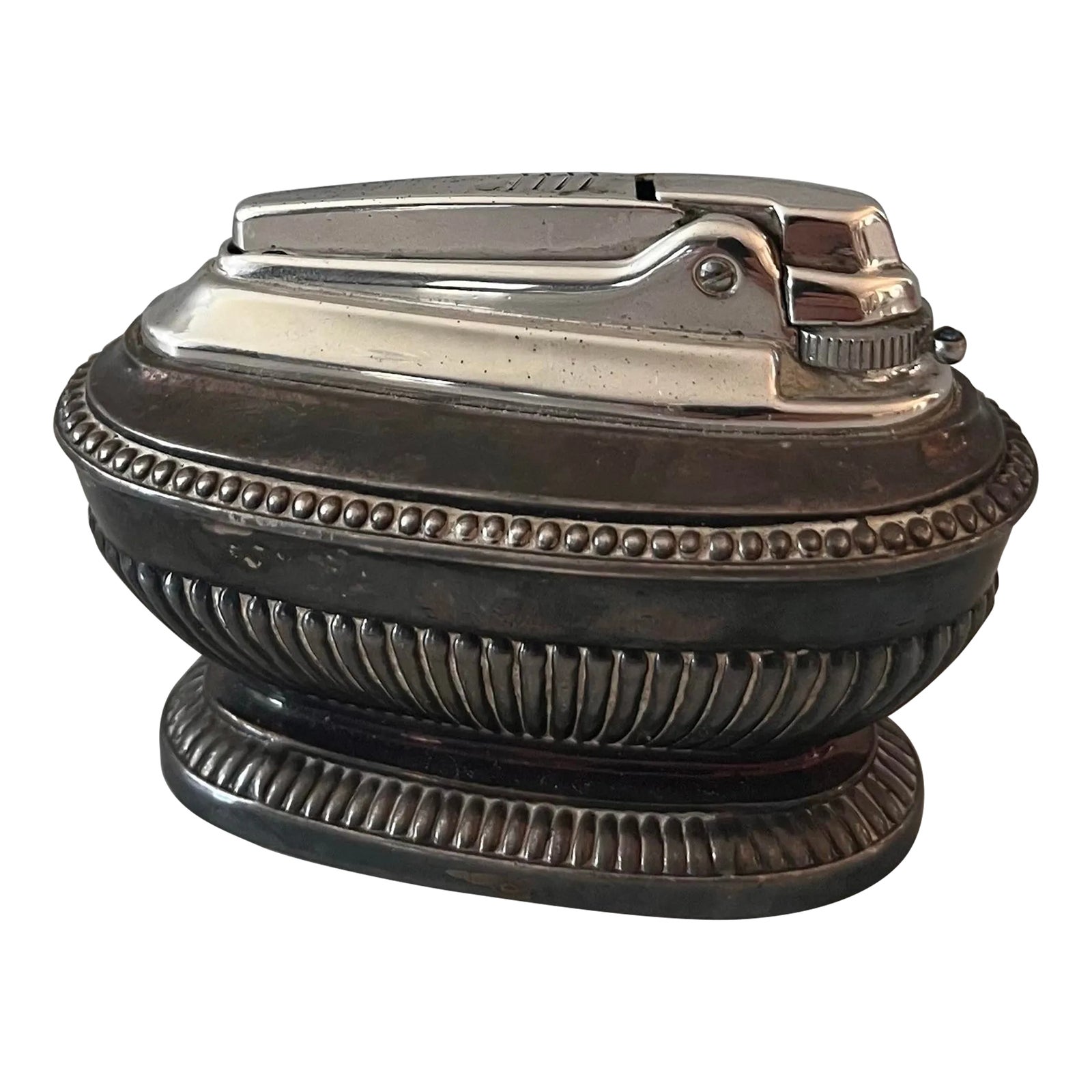 Vintage Ronson Silverplate Lighter Made in England | Chairish