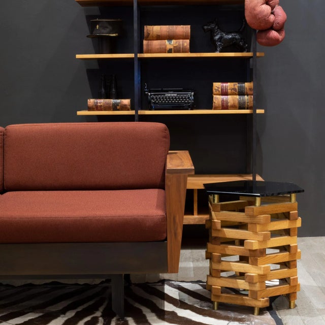 Split Rail Side Table-Like New | Chairish