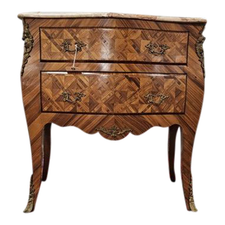 19th Century Italian Style Veneer Comodo Marble Top With Ormau Bronze ...