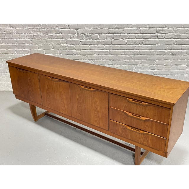 Mid Century Modern Danish Teak Credenza / Media Stand by J. Sakol, C. 1960's | Chairish