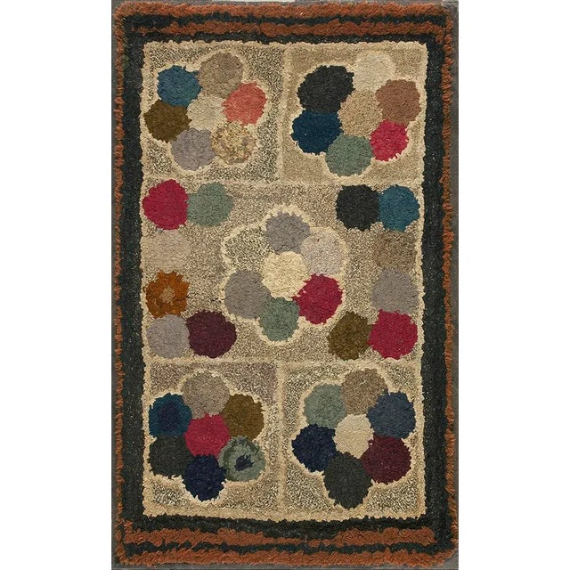 1930s American Hooked Rug ( 2'2" X 3'5"- 66 X 104 ) | Chairish