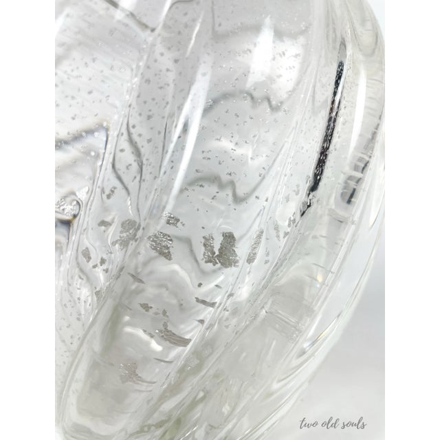 Vintage Murano Style Larry Laslo Swirl Vase by Mikasa With Silver ...