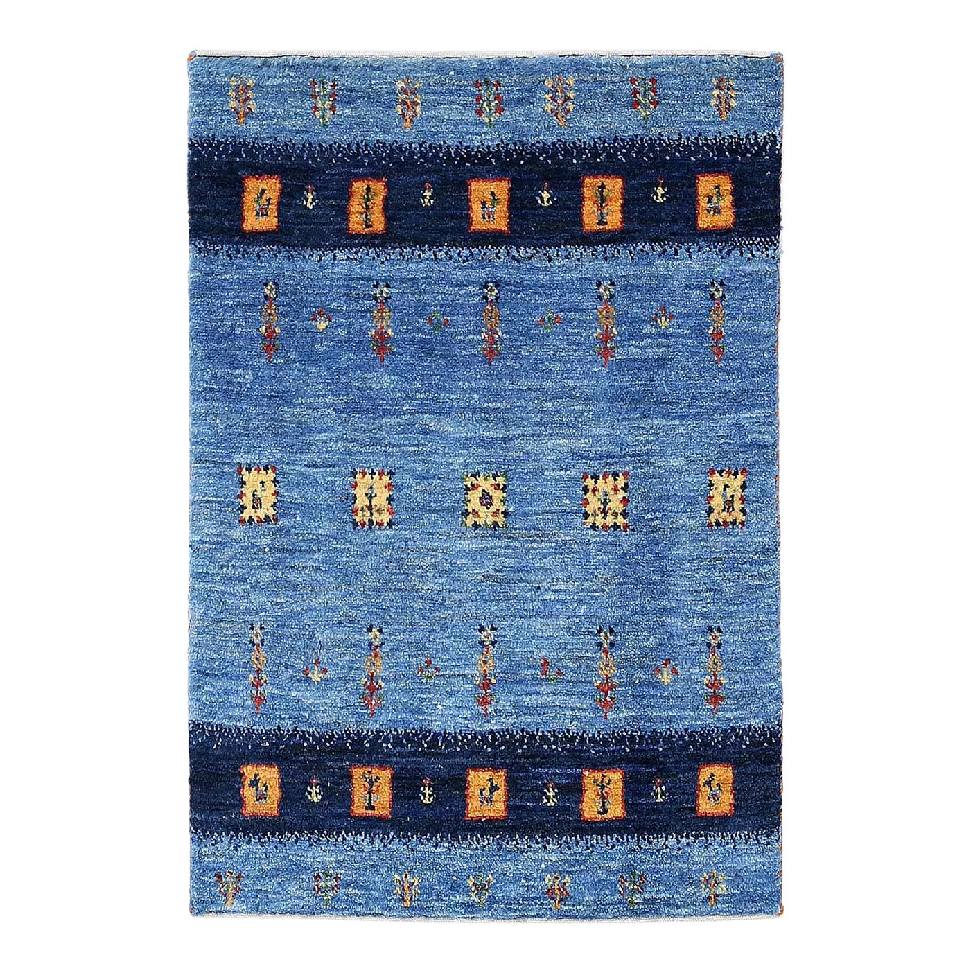 Pasargad Hand Knotted Gabbeh Rug | Chairish
