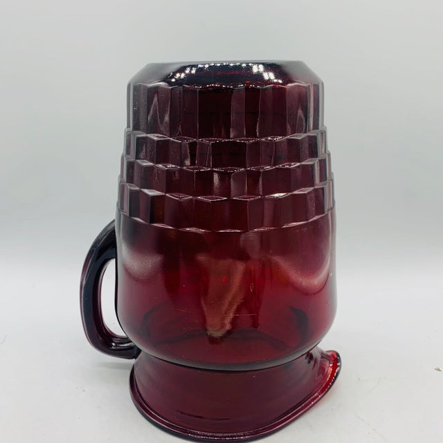 1940s Anchor Hocking Royal Windsor Ruby Pitcher - 7 Piece Set | Chairish
