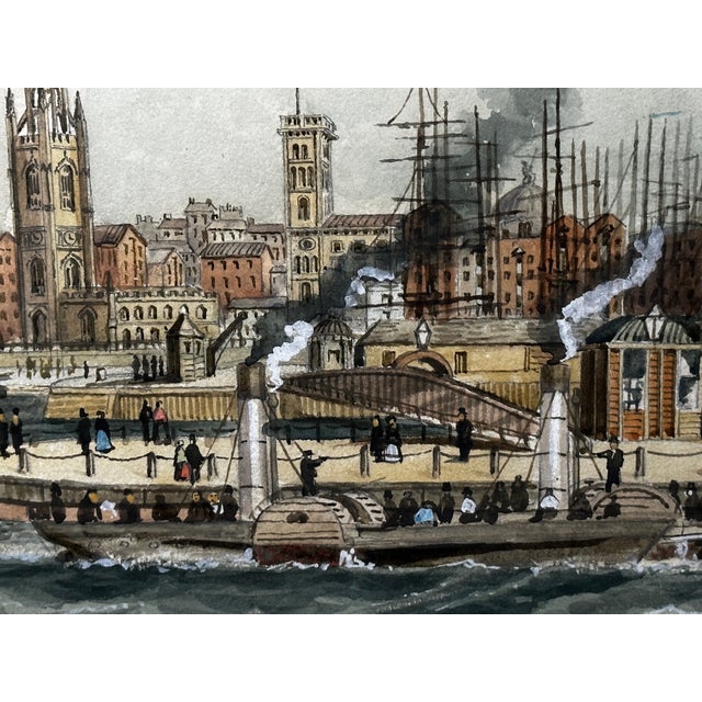 Traditional British Victorian Nautical Watercolour Painting of ...