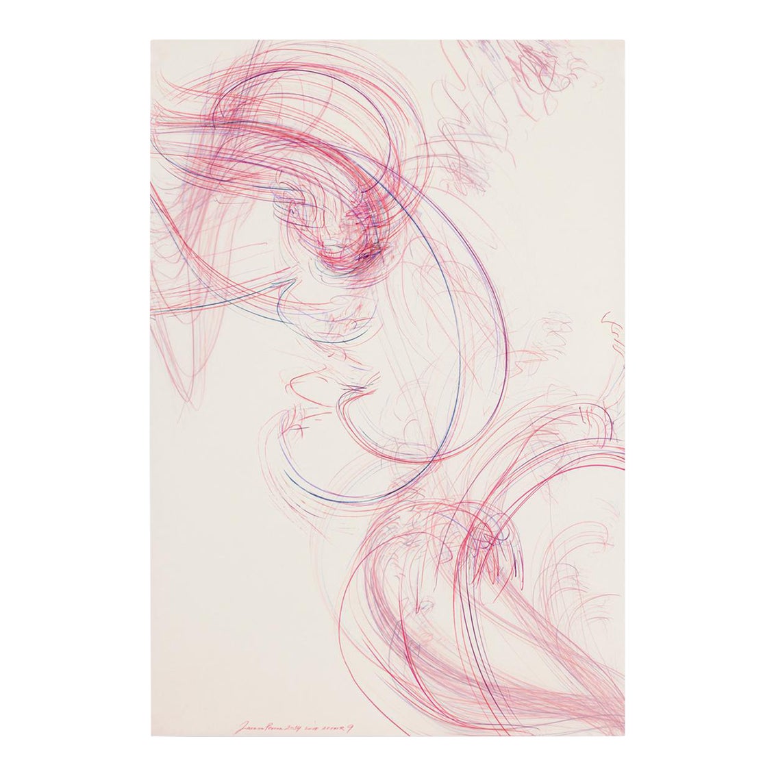 Contemporary Abstract Colour Pencil on Two Layers of Mylar Drawing ...
