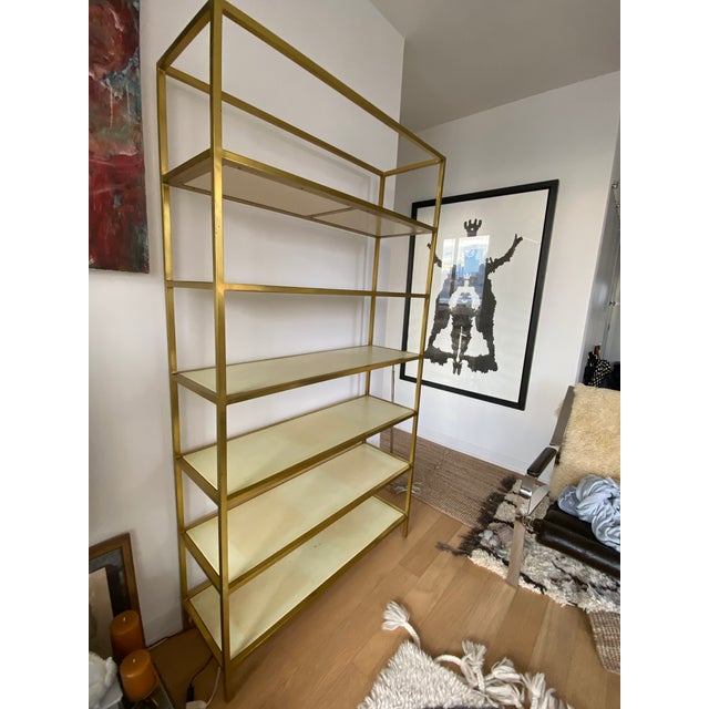Theodore Alexander Milo Brass Etagere | Chairish