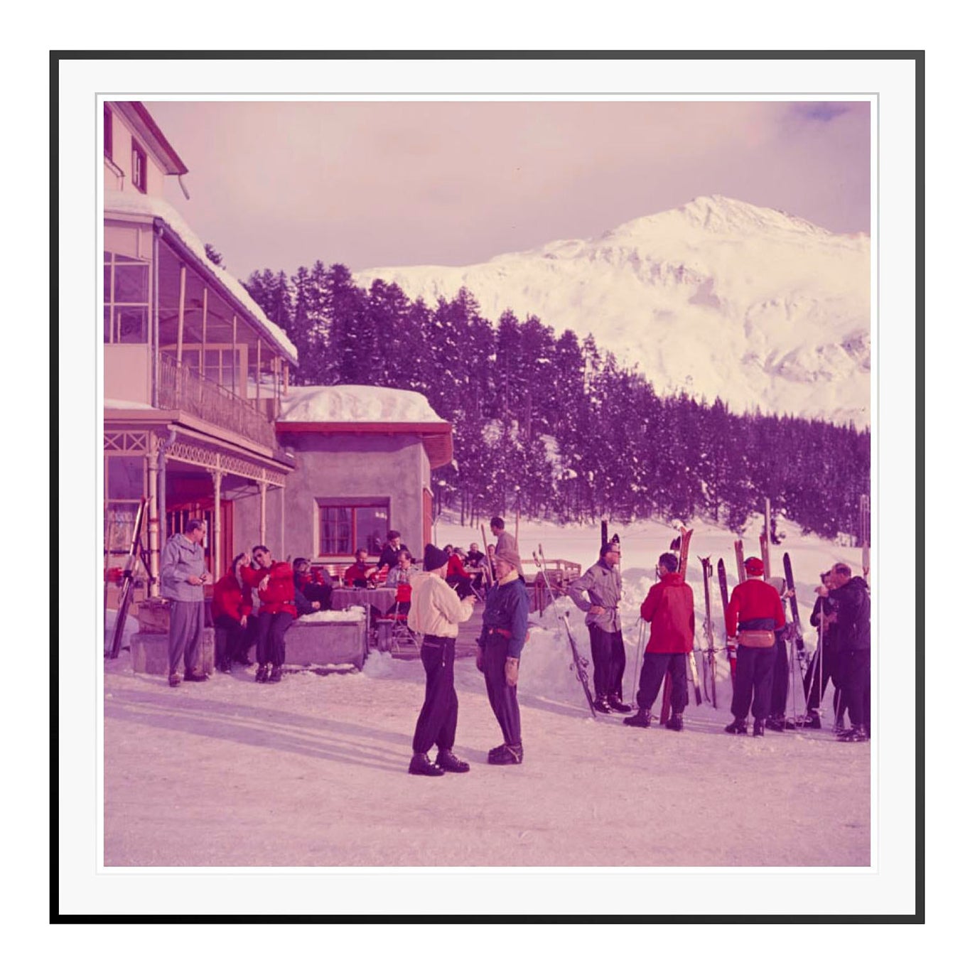 Ski Talk 1951 by Toni Frissell Framed | Chairish