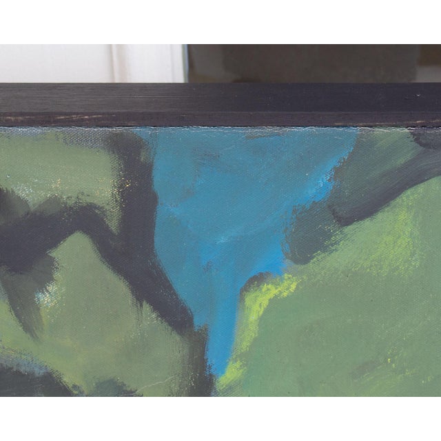 Mid-Century Oil on Canvas Abstract Painting Signed by Artist Steve ...