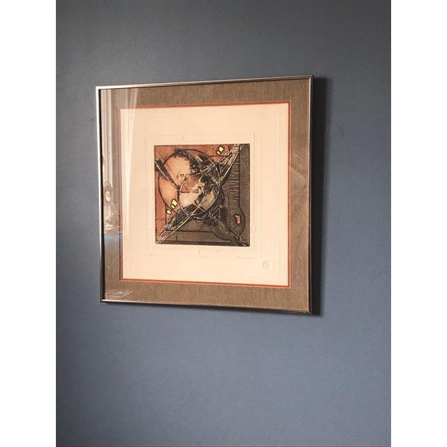 Vintage j.b. Thompson Aquatint Intaglio Mixed Media Etching on Paper ...