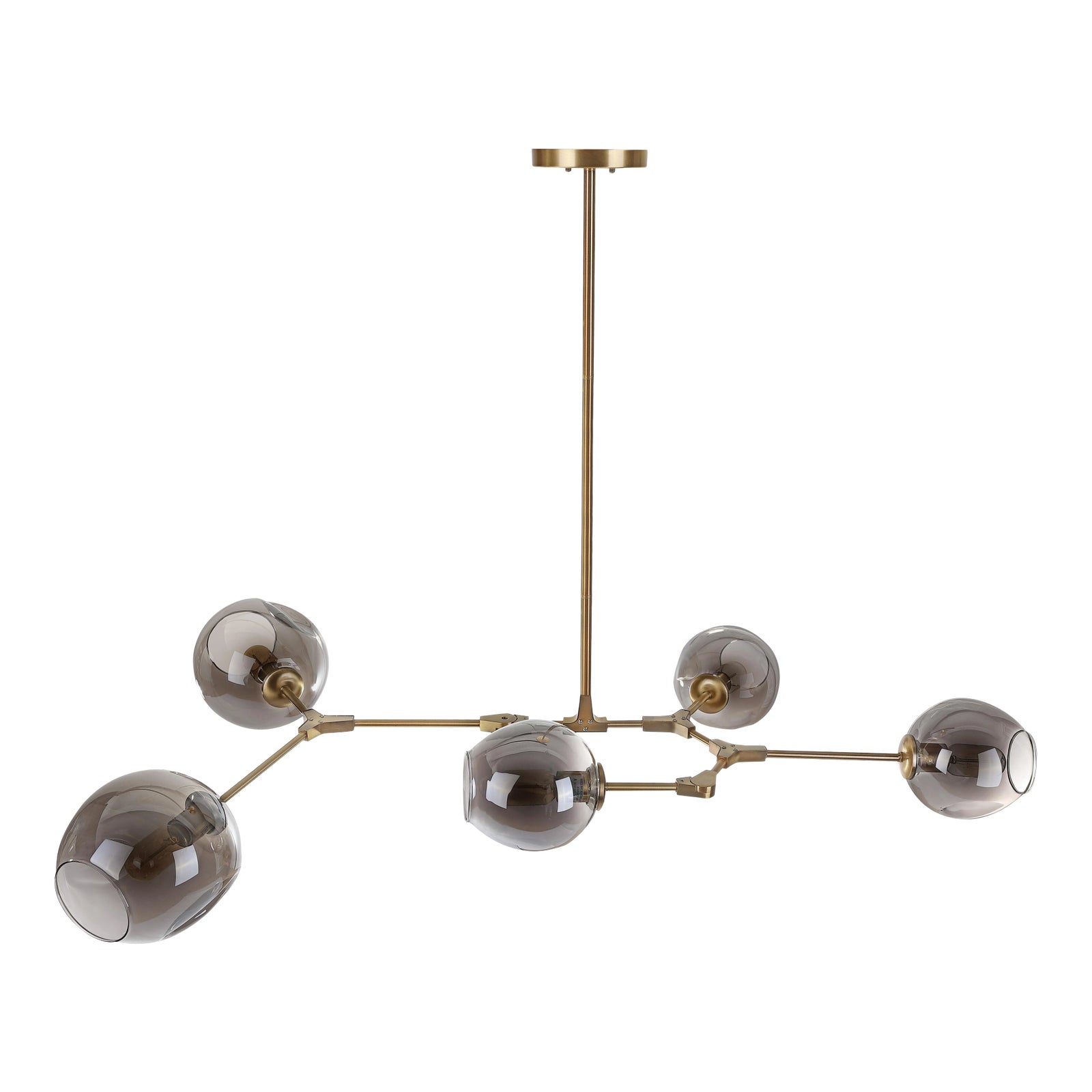 Modern Sputnik Pendant Light - Grey | Chairish