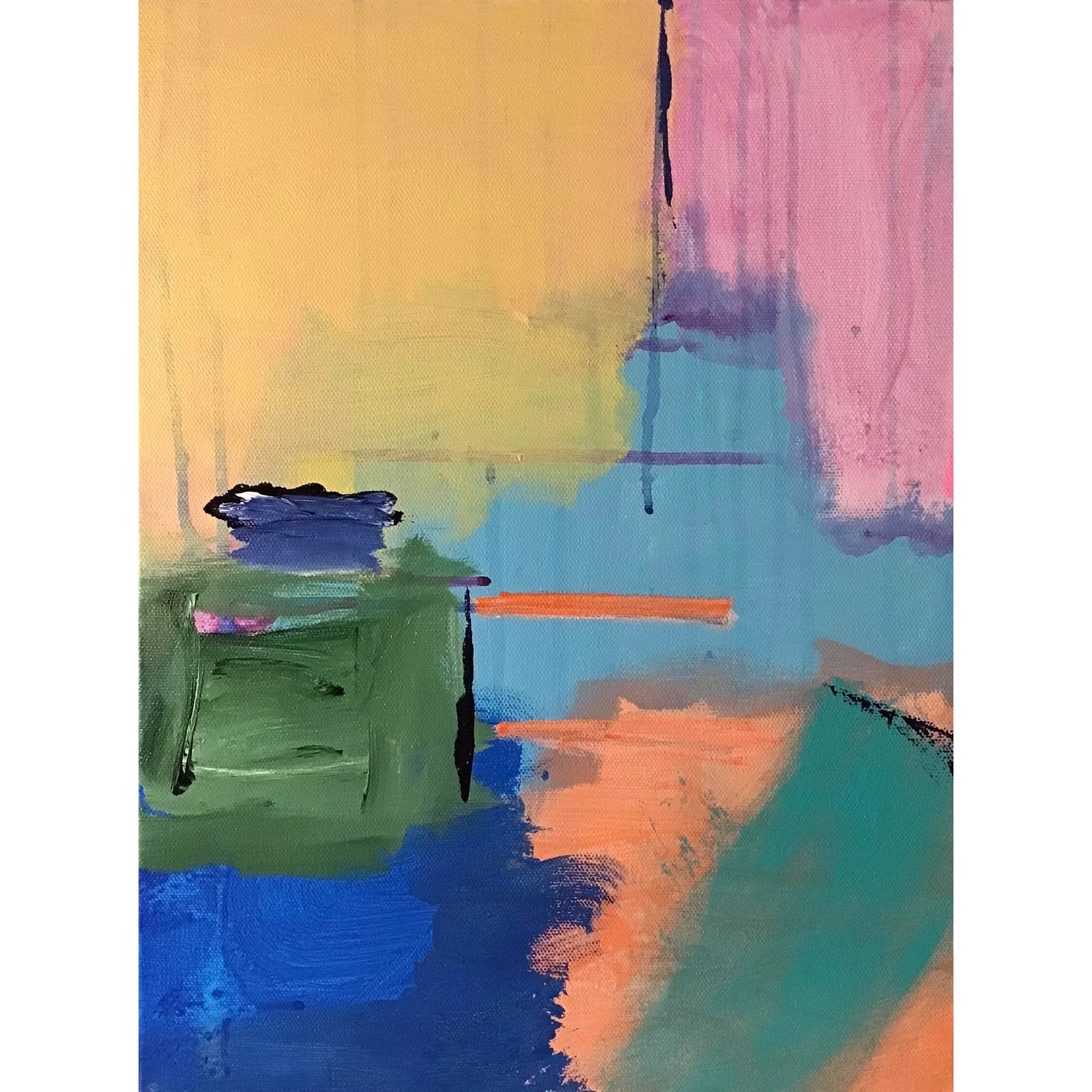 “AS031624” Original Abstract Painting by Stephen Stilgenbauer | Chairish