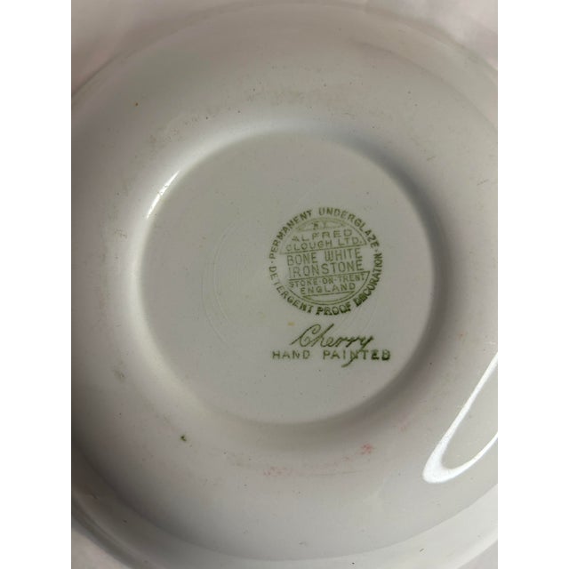 Vintage Alfred Clough Ltd Bone White Ironstone Bowl - "Cherry" Hand ...