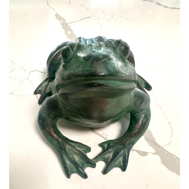 Vintage Verde Austin Garden Statue Frog | Chairish