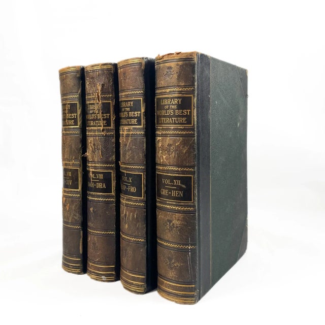 Antique Set of Books for Decor | Chairish