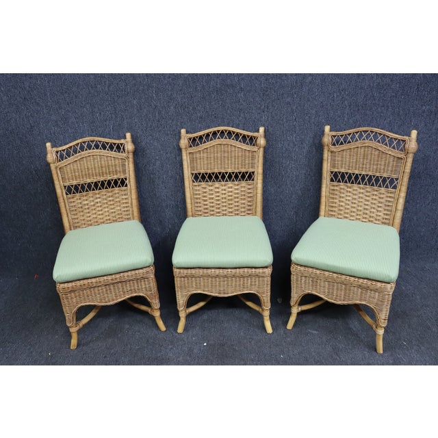 Braxton Culler Bamboo and Wicker Dining Chairs - Set of 6 | Chairish