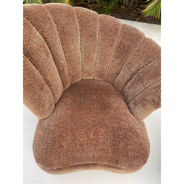 Art Deco Asymmetrical Shell Back Lounge Chairs- a Pair | Chairish