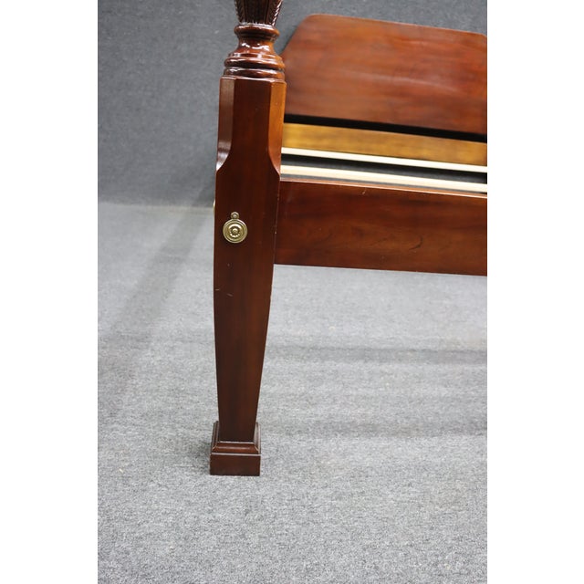Councill Rice Carved Mahogany Poster Bed | Chairish