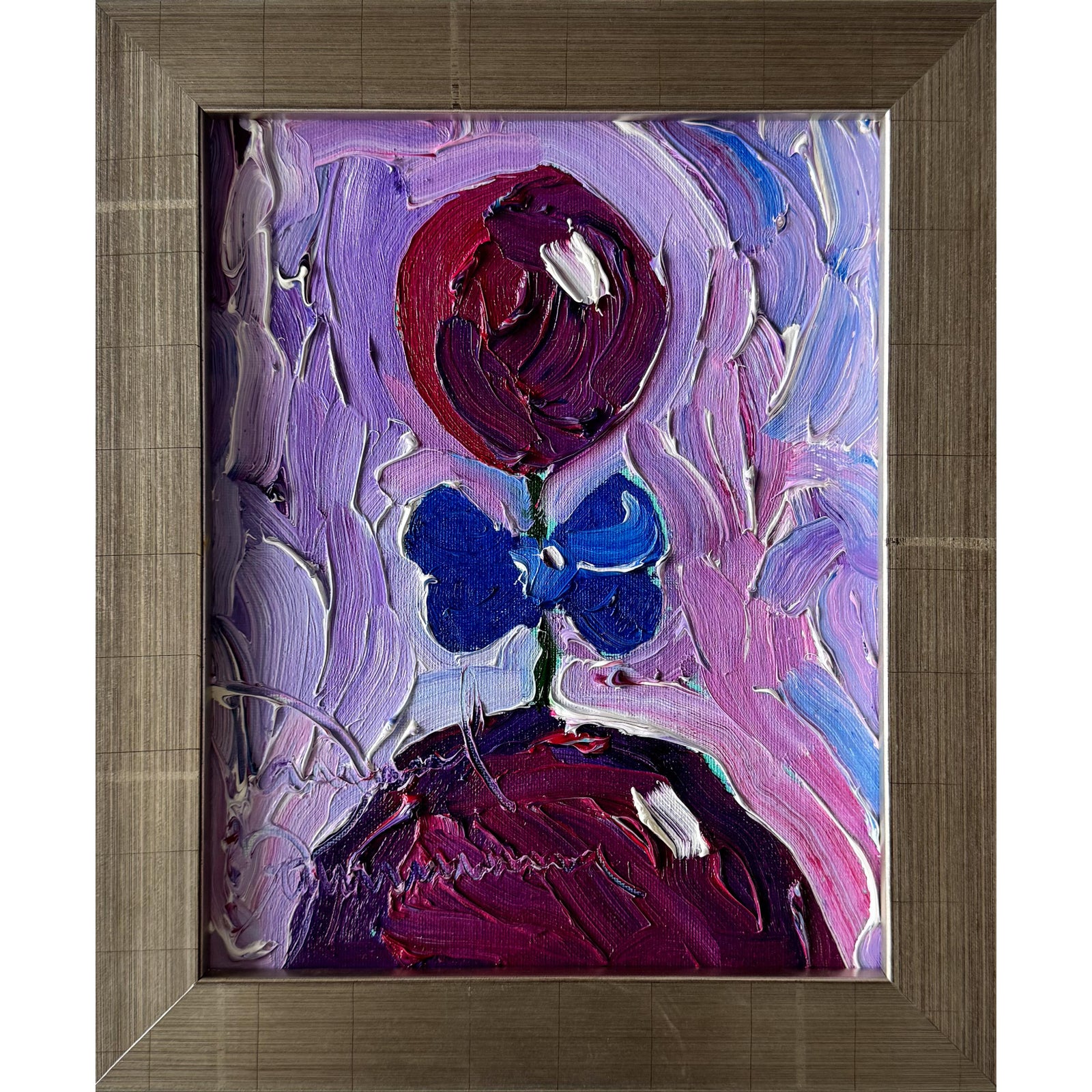 Abstract Topiary Oil Painting by American Artist Daniel Zimmerman ...
