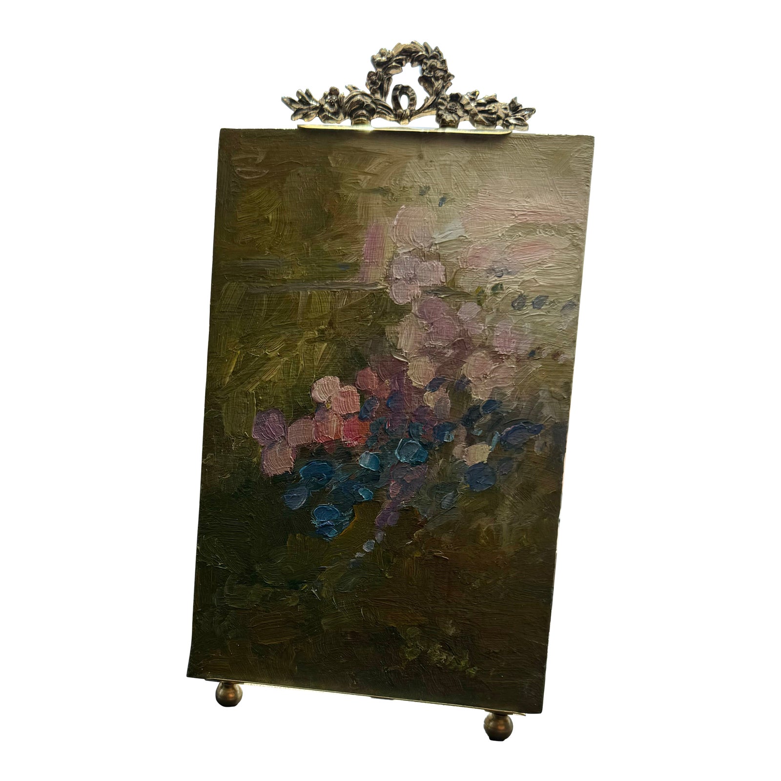 2023 Spanish Abstract Original Oil Painting, With Easel | Chairish