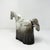 Gray Raku Horse Sculpture - Short | Chairish