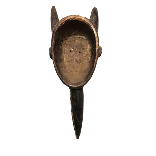 1970s African Dan Bird Mask with Beak Liberia | Chairish